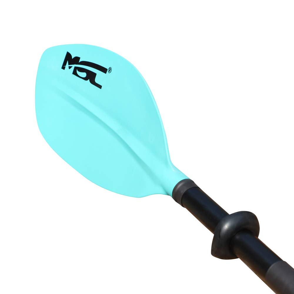 MSC Kayak Paddle,Color Available Black,Yellow,White,Olive,Blue 2-Piece (Teal, 95 inches-2 Paddles)