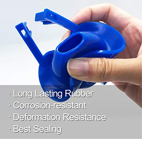 Toilet Flapper Replacement kit 2 inch (2 Pack) Universal for American Standard Toilet Easy to Install with Stainless Chain & Long Lasting Rubber fit 2'' Flush Valve Toilet Leaking Flapper