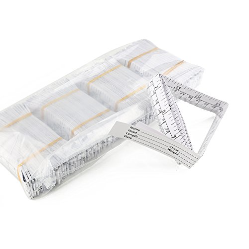 WIN TAPE 1 Meter 40" Paper Tape Measure, Wound Measuring Rulers, Educare Used Measuring Babies Head, Disposable Pack of 100