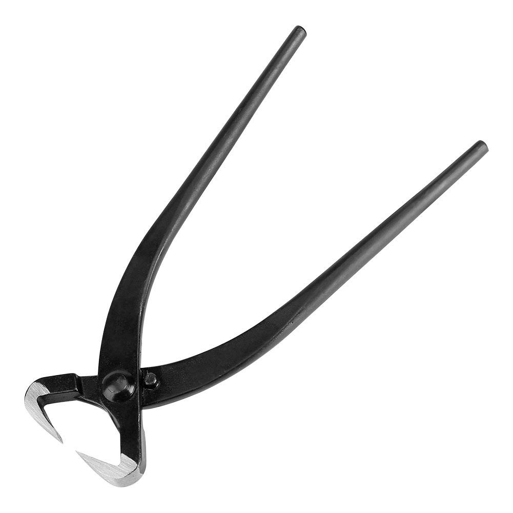 Tnfeeon Hand Forged Bonsai Concave Branch Cutter, Ergonomic Handle Gardening Bonsai Tools