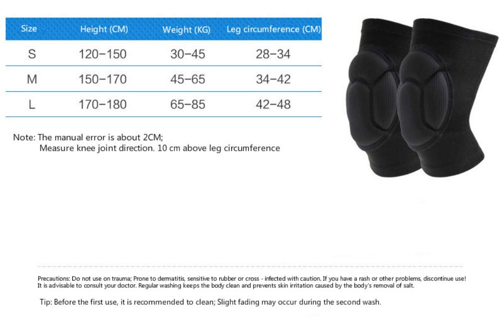 N-brand Knee Pads Comfortable Non-Slip,Thick Sponge Anti-Slip, Collision Avoidance Knee Sleeve,Use Volleyball Knee Pads Dance Knee Pads . (Small)