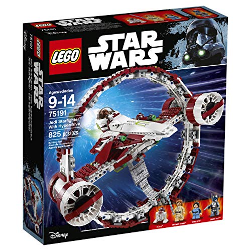 LEGO 6175769 Star Wars Jedi Starfighter with Hyperdrive 75191 Building Kit for 9 - 14 years (825 Pieces)