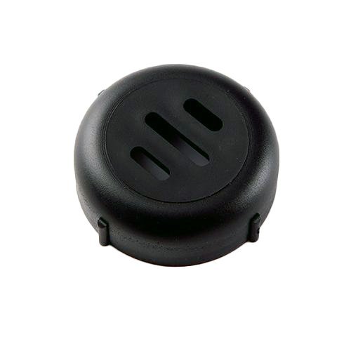 Revolutionary New 6-8 OZ Plastic Cheese Shaker Lids 1 Dozen. Rust Proof! (Black Slotted)