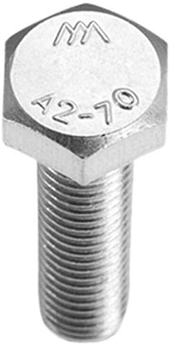 YIWANGO 4mm Outer Hexagon Bolt 304 Stainless Steel Hexagonal Screw DIN933 Bolt Fastening Parts (Size : M4*10 [10 Tablets])