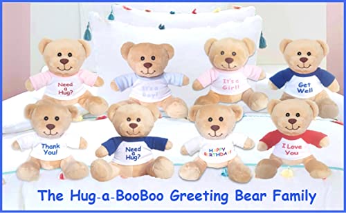 Soft and Cuddly 6 Inch Small Plush Comforting Stuffed Animal with T-Shirt (Need a Hug Teddy Bear)