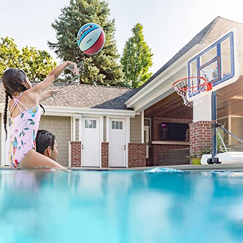 Lifetime 1306 Pool Side Height Adjustable Portable Basketball System, 44 Inch Backboard
