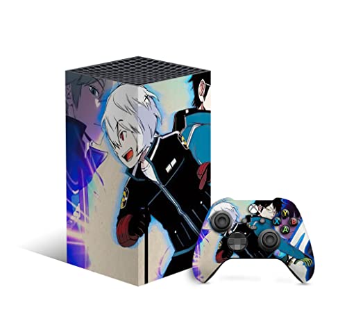 The World Anime Skin for X-box-Series-X, Whole Body Vinyl Decal Protective Cover Wrap Sticker for X-box-Series-X Console and Wireless Controller Strigger
