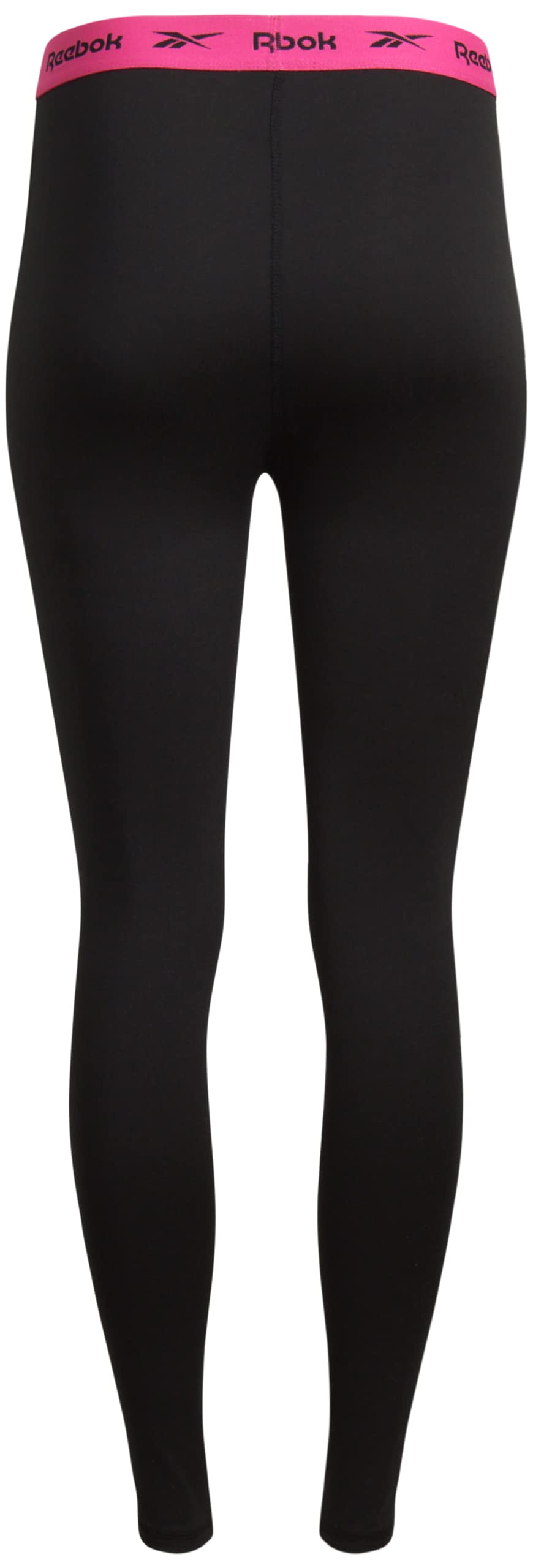 Reebok Women's Performance Leggings - Athletic Base Layer Yoga Pants Leggings (S-XL), Size Medium, Black