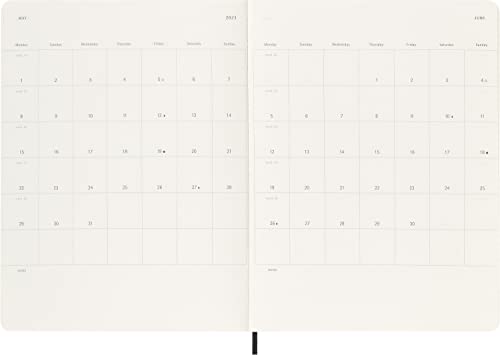 Moleskine 2023 Weekly Notebook Planner, 12M, Extra Large, Black, Soft Cover (7.5 x 10)