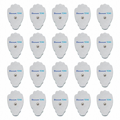 TENS Electrodes, Super Value 20 Replacement Electrode Pads for TENS Units, Snap TENS Unit Electrodes