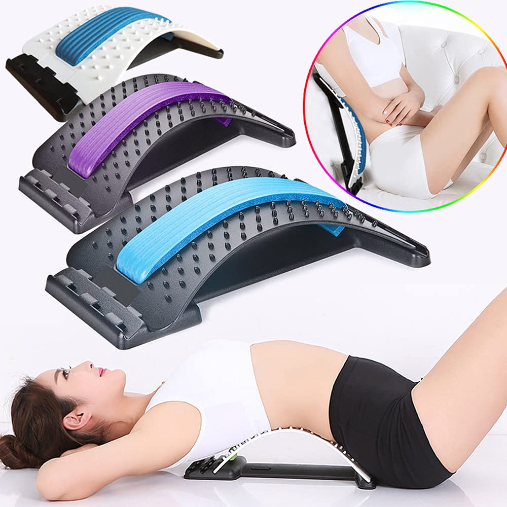 Layhou Back Stretcher Back Massager Stretcher Back Stretching Device Back Massager for Bed Lumbar Support Relaxation Spinal, Lower and Upper Muscle Pain Relief