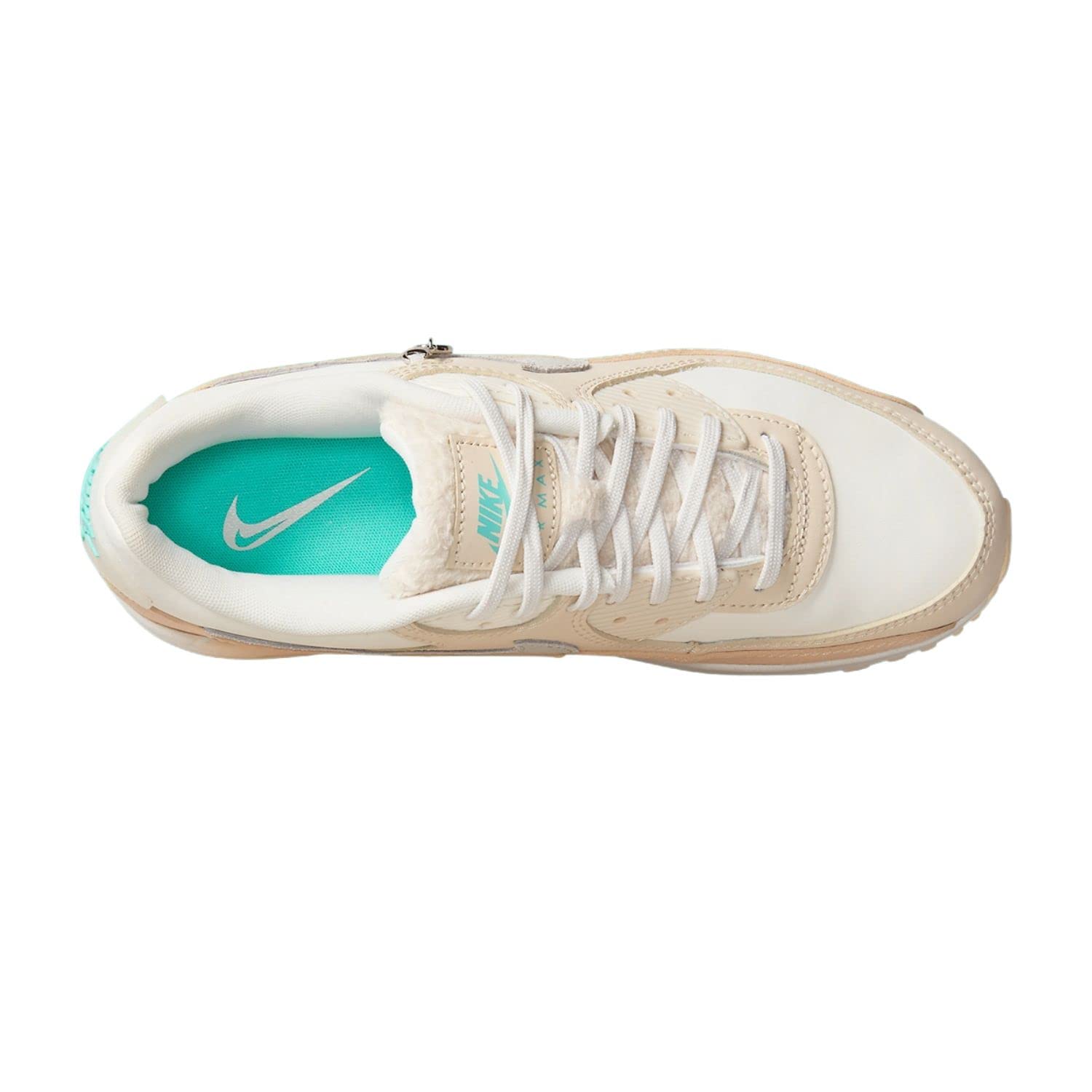 Nike Women's Air Max 90 Shoe, Phantom/Metallic Silver, 7