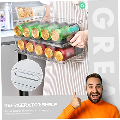 Zerodeko 2pcs Beer Can Holder Soda Can Dispenser Soda Can Storage Rack Wine Bottle Stacker Plastic Organizers Plastic Storage Boxes Plastic Food Tray Kitchen Gadget Drink Storage Rack Fruit