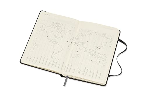 Moleskine Classic 12 Month 2022 Weekly Horizontal Planner, Hard Cover, Pocket (3.5" x 5.5"), Black