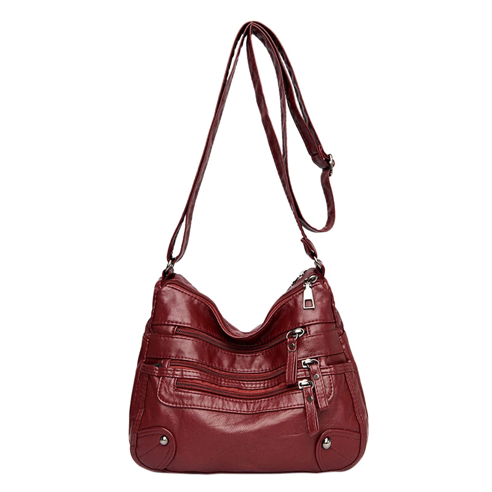 Soft Leather Hobo Handbags Designer Shoulder Tote Purses Crossbody Large Bag for Women