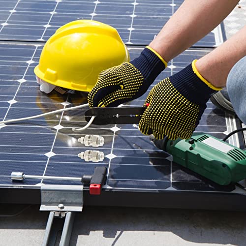 Scicalife 2pcs Solar Panel Grounding Lug Solar Grounding Clip for RV Boat Off Gird Roof Installation Earthing Lug Cable Clamp Wiring Frame Clip Supply