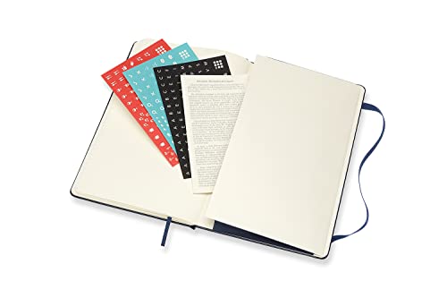 Moleskine Classic 12 Month 2022 Weekly Horizontal Planner, Hard Cover, Large (5" x 8.25"), Sapphire Blue