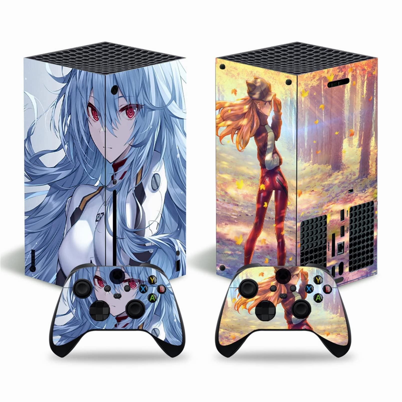 Top factory Skin Decal Protective Vinyl Skin Decal Cover for Series X Console Skins Wrap Sticker with Two Free Wireless Controller Decals 27614 Decal