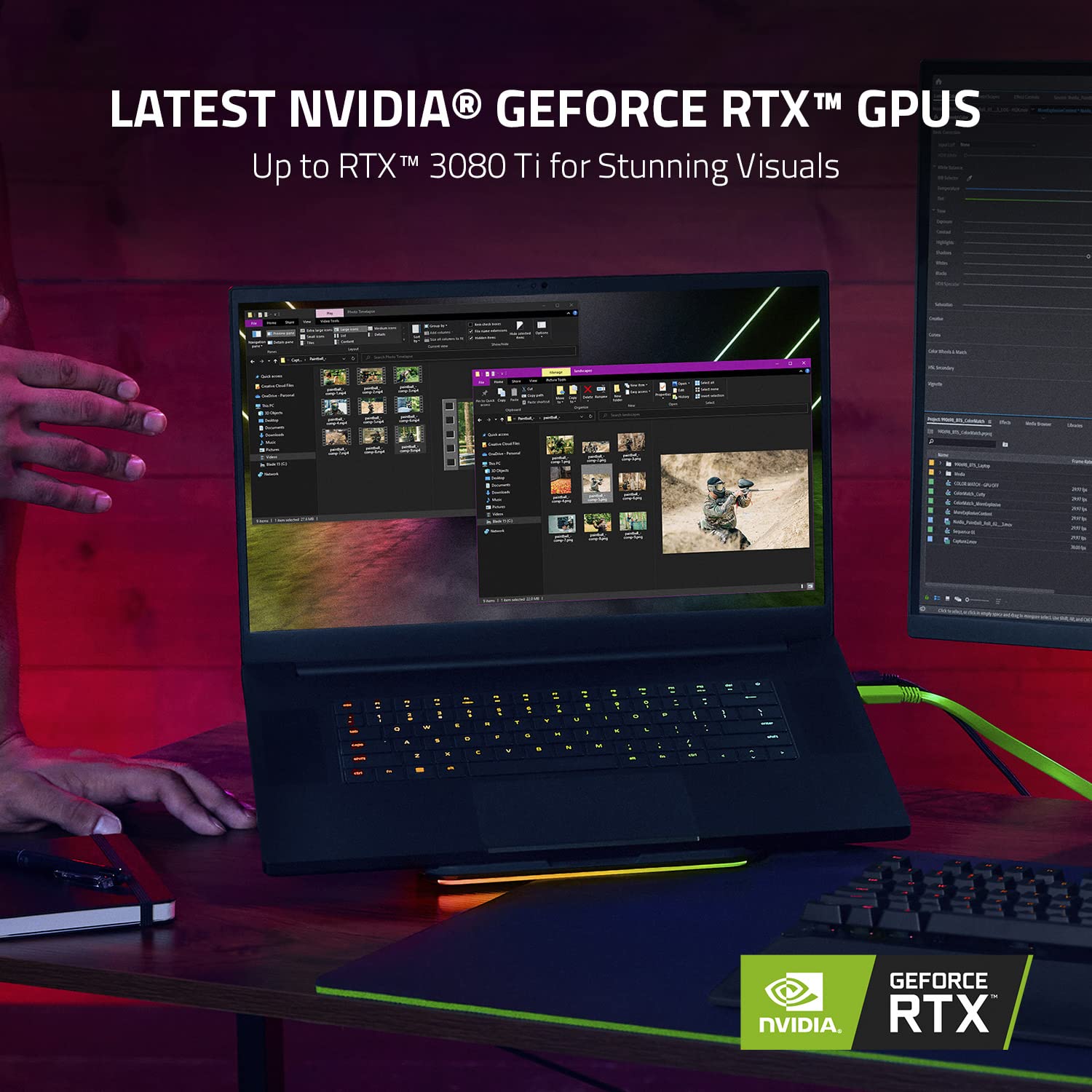 Razer Blade 17 Gaming Laptop: NVIDIA GeForce RTX 3080 Ti - 12th Gen Intel 14-Core i7 CPU - 17.3" FHD 360Hz - 32GB DDR5 RAM - 1TB PCIe SSD - Windows 11 - Chroma RGB - Thunderbolt 4 - SD Card Reader