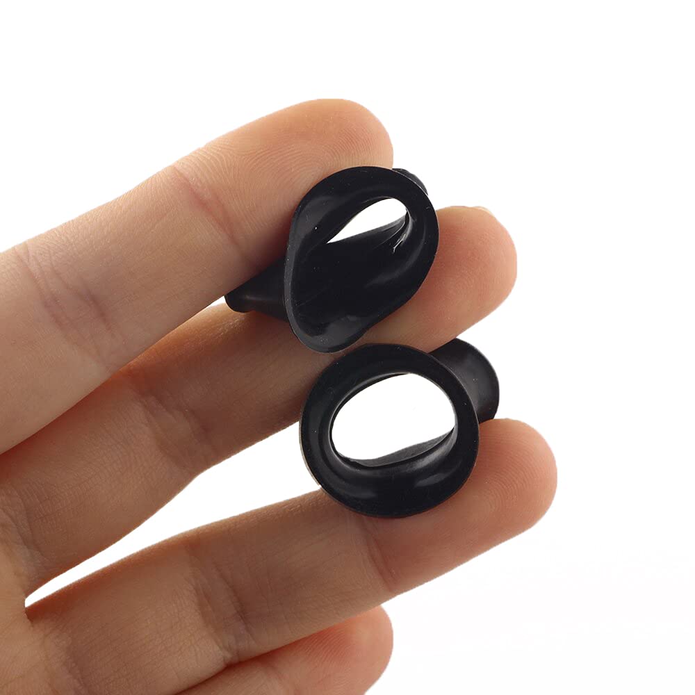Pair 3/4" (19MM) RED SILICONE FLAT FLARE TUNNELS Double Flare Gauges Thin Soft Flexible Flesh Plugs (2pcs)