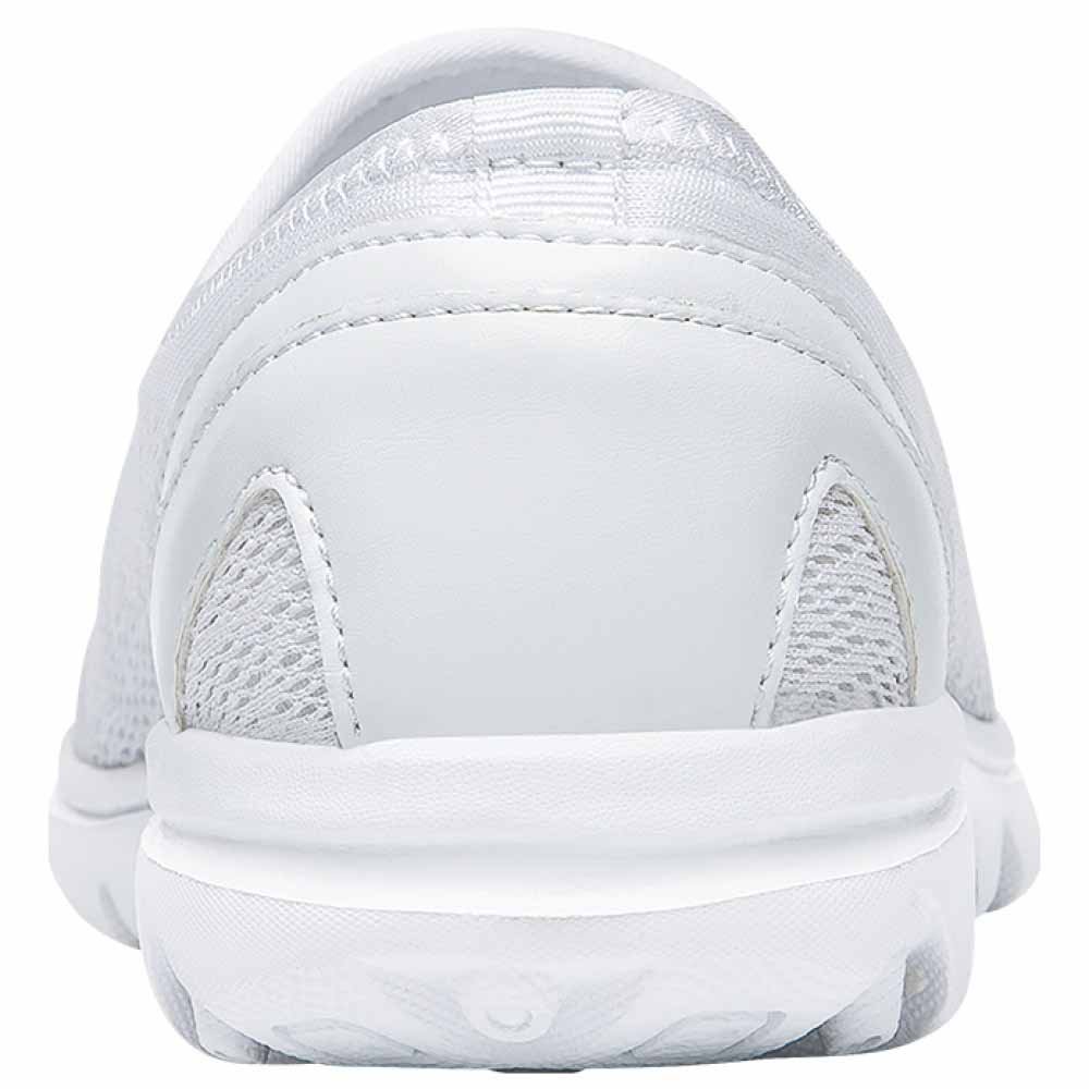 Propét Womens TravelActiv Slip On Walking Walking Sneakers Shoes Casual - White - Size 6.5 AA