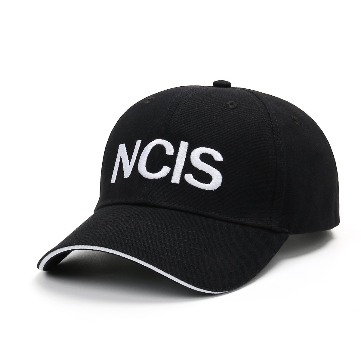 LishufenST NCIS Special Agents Cap Naval Criminal Investigative Service Embroidered Adjustable Cotton Baseball Cap Hat (Black)