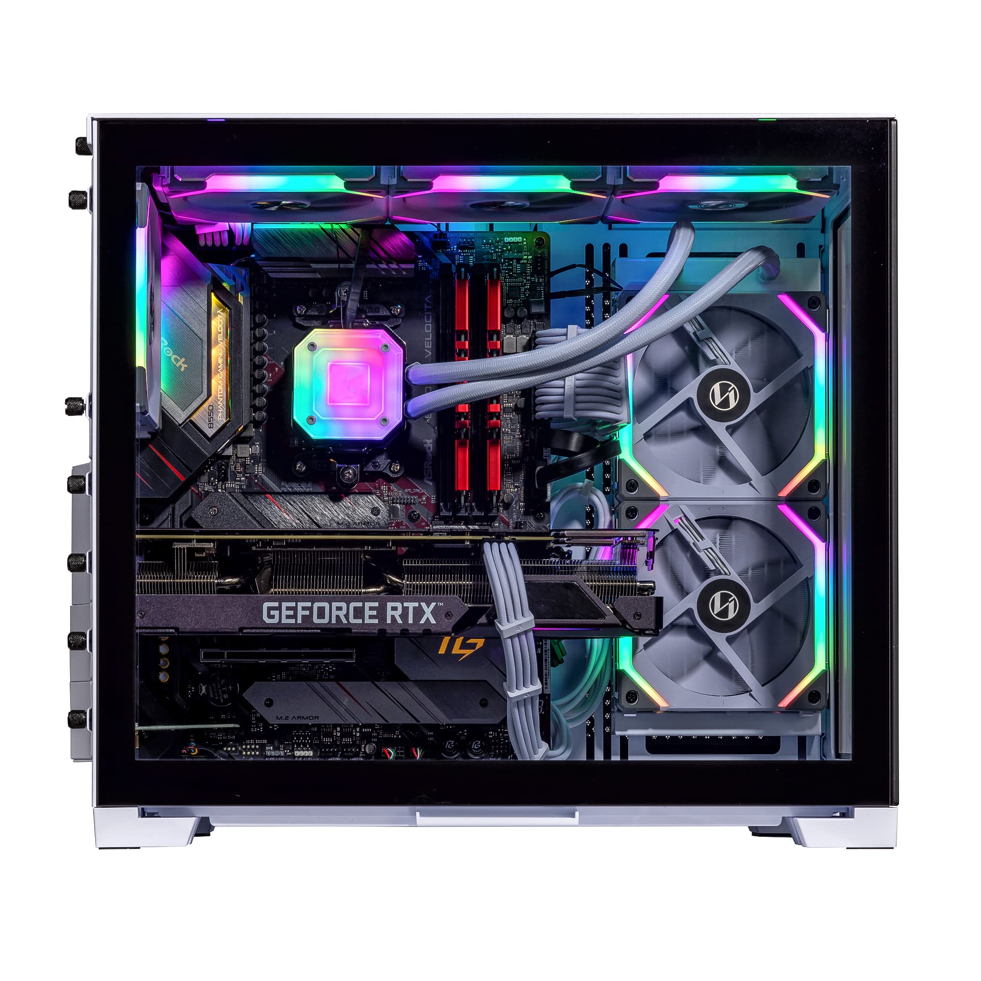 Velztorm Mini Lux Gaming Desktop PC (AMD Ryzen 9 5950X 16-Core, Radeon RX 7900 XT, 32GB RAM, 1TB PCIe SSD + 2TB HDD (3.5), WiFi, USB 3.2, HDMI, Display Port, Win 11 Home)