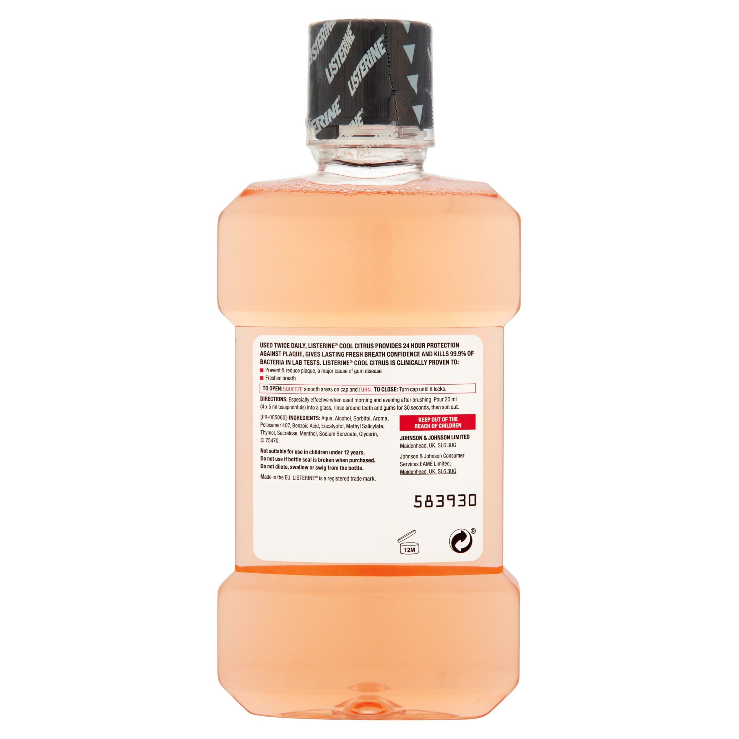Listerine Antiseptic Mouthwash Citrus 250ml