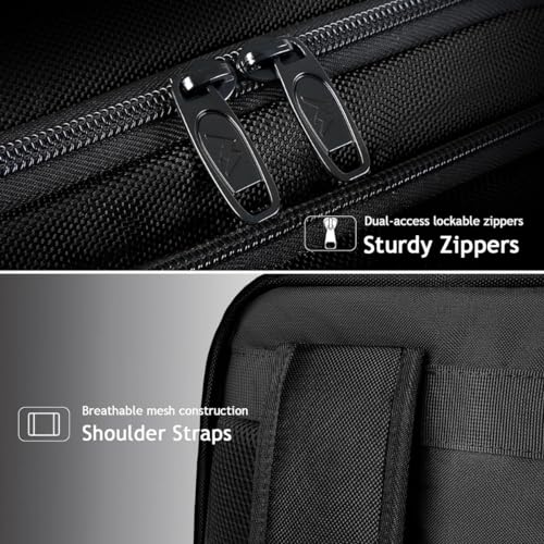 MATEIN Travel Laptop Backpack, 15.6 Inch Large Business Flight Approved Carry on Backpack with USB Port, TSA Computer Backpack for Women & Men, Waterproof Overnight Daypack for Work College, Black