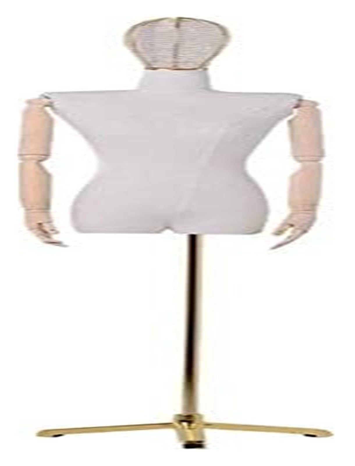 Mannequin Tailors Dummy Torso Dress Form Torso Adjustable Female Tailors Dressmakers Dummies Bust Torso with Iron Frame for Apparel Jewelry Display Stand
