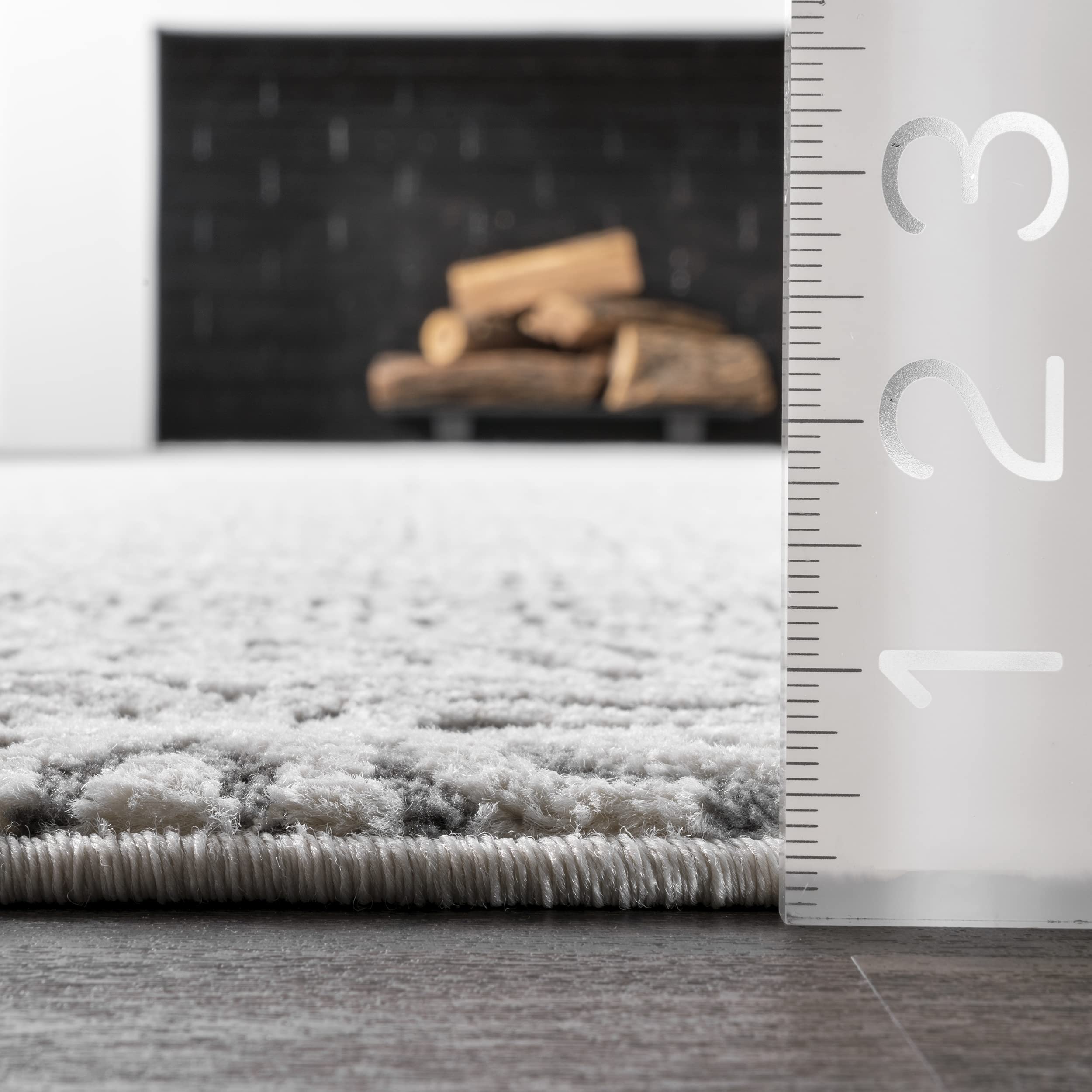 nuLOOM Exie Transitional Moroccan Area Rug, 10x14, Light Grey