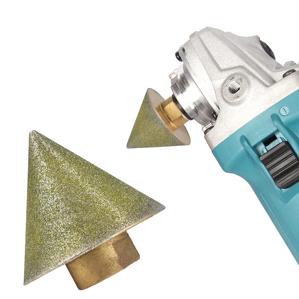 scottchen PRO Diamond Beveling Chamfer Bit 1-7/8"(48mm) x 5/8"-11 for Marble Glass Ceramic Countersink Hole Trimming, for Angle Grinder