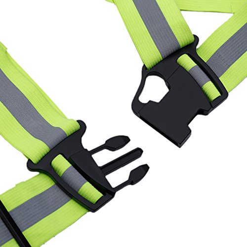 zojo Reflective Vest | Lightweight, Adjustable & Elastic | Safety & High Visibility for Running, Jogging, Walking,Cycling | Fits Outdoor Clothing (1 Pack, Neon Yellow)