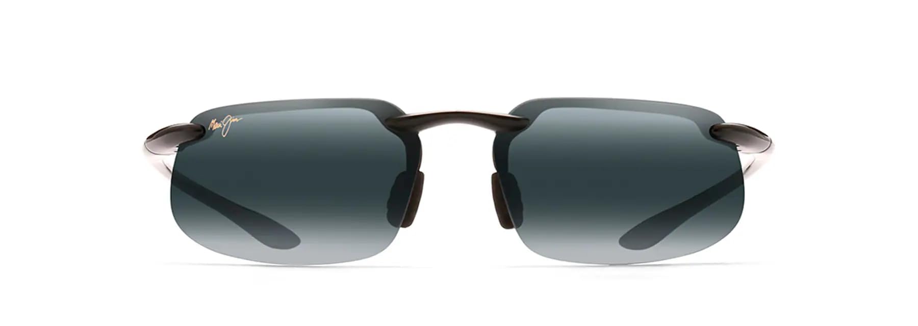 Maui Jim Kanaha w/ Patented PolarizedPlus2 Lenses Polarized Sport Sunglasses, Gloss Black/Neutral Grey Polarized, Medium