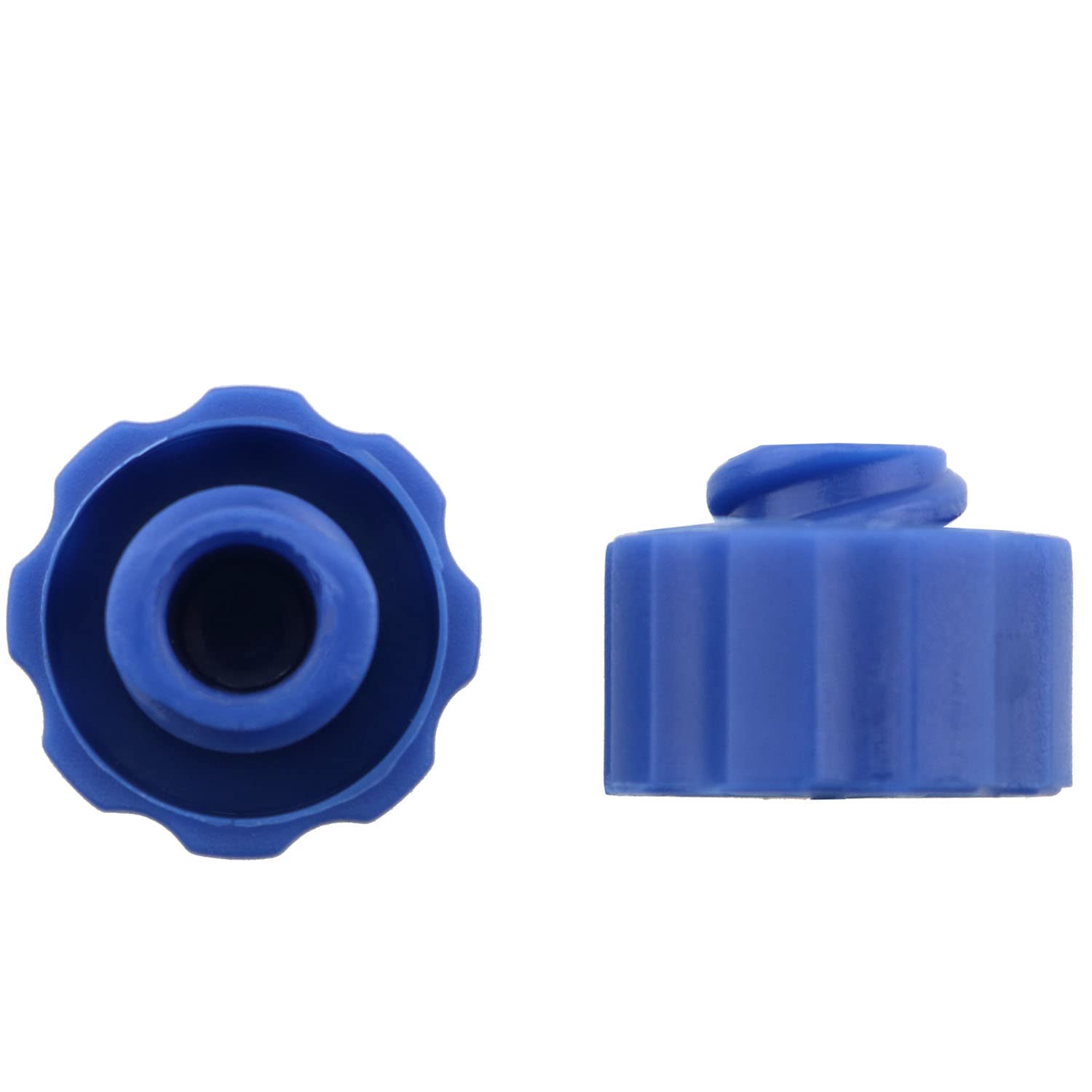 YHXiXi 42PCS Simple Blue Syringe Tip Gailur Lock Cap Easy Grip Syringe Tip Cap Syringe Tip Caps No Needle Luer Lock Cap for Feeding Tubes Lab Supplies, Blue