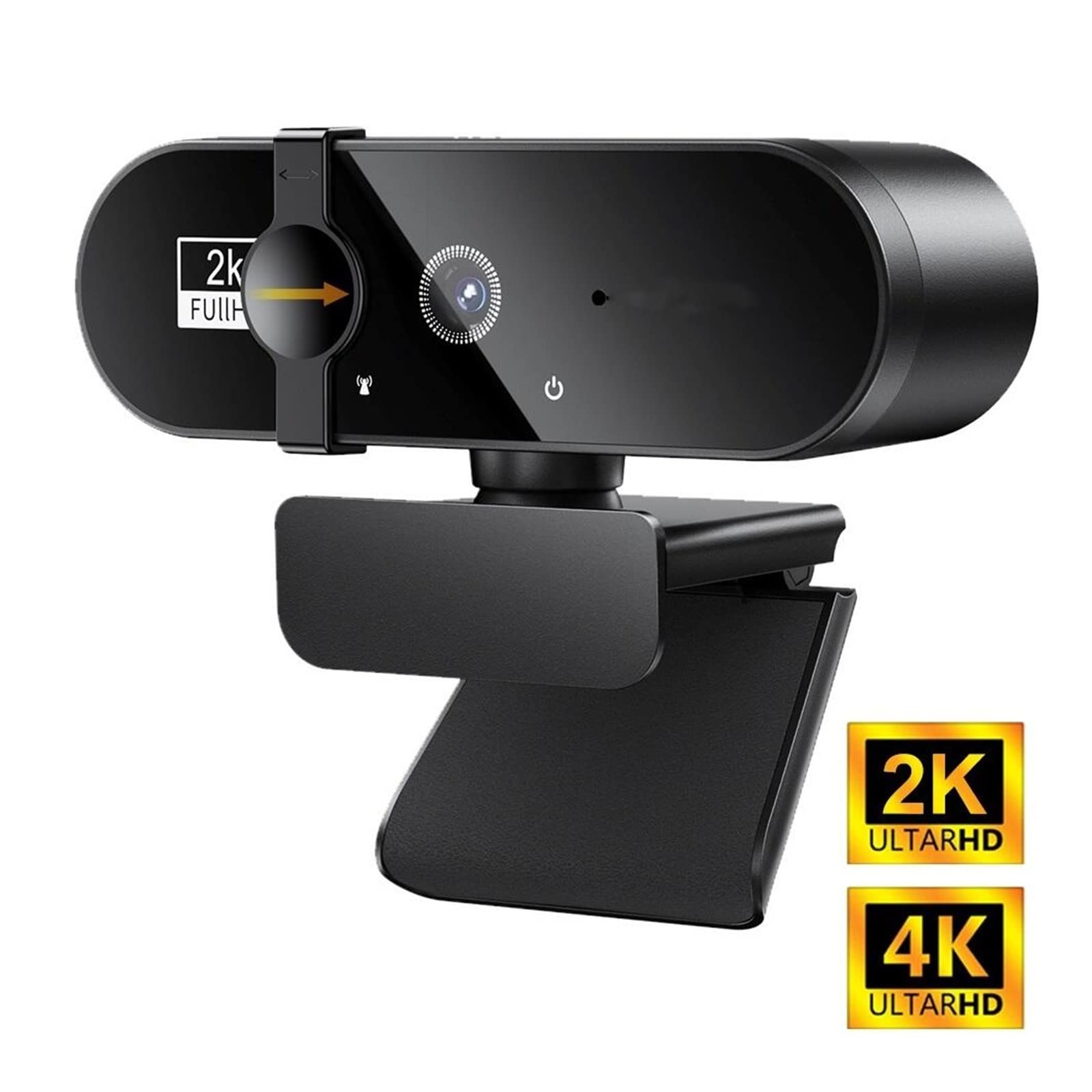 ZAUNCO Webcam 2K 4K Webcam 1080P Mini Webcam with Autofocus for PC PC USB Webcam Full HD Game Live Webcam Video Conferencing Gaming Webcam (Color : 2K, Size : X)
