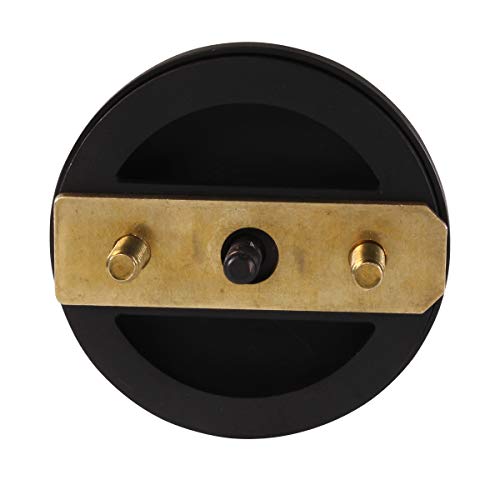 Westbrass 493144H-62 12" & 4" Bath Waste & Overflow Assembly with Tip-Toe Drain Plug and Illusionary Faceplate-SCH. 40 ABS Pipe, 1-Pack, Matte Black