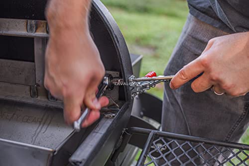 Total Control Offset Smoker Mod Kit for Oklahoma Joe's, and Most Other Offset Smokers Includes Gaskets, Lid Latches and Charcoal Basket (for Oklahoma Joe's Highland)