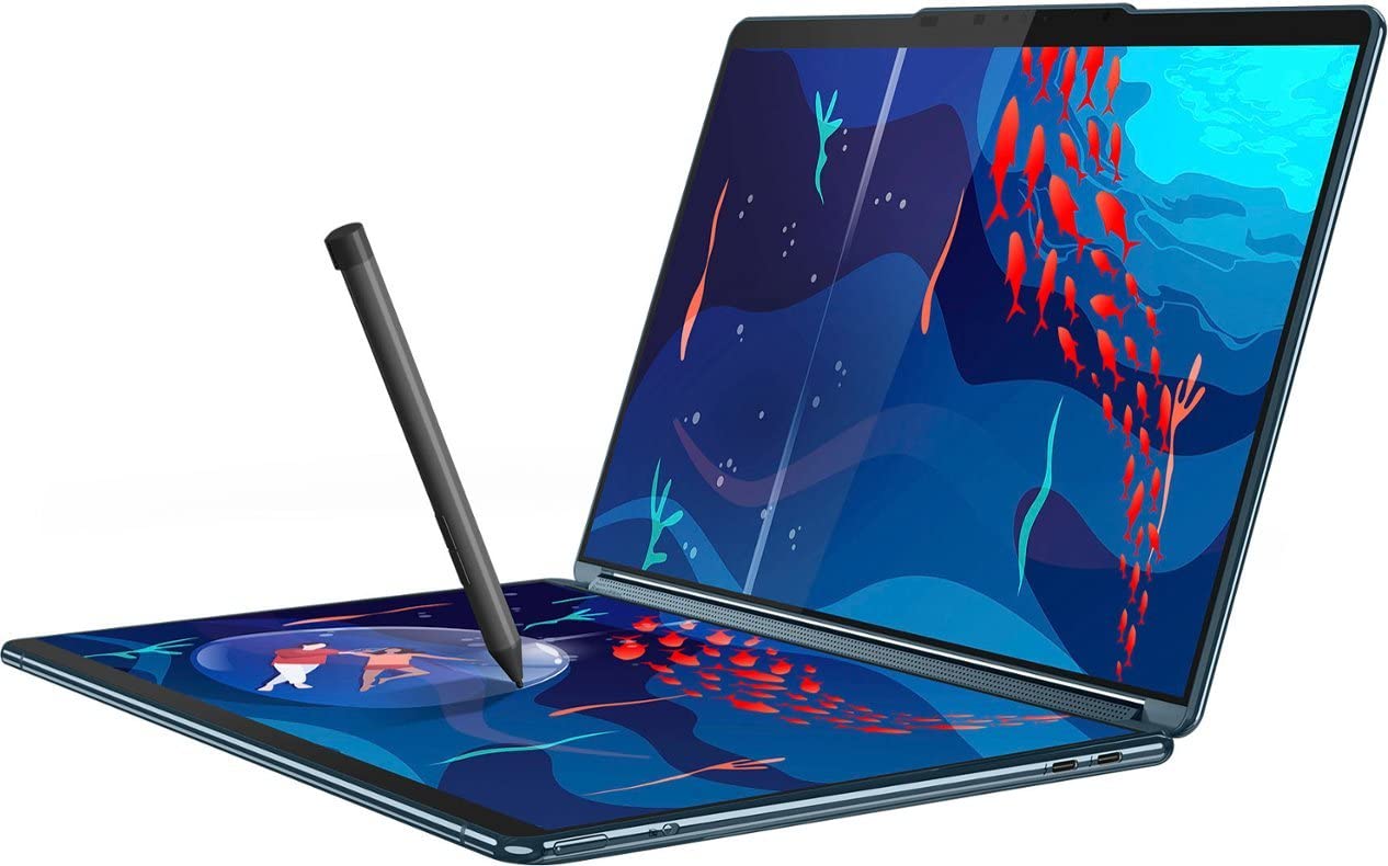 Lenovo Yoga Book 9i 2-in-1 13.3" 2.8K Dual Screen OLED Touch Laptop - Intel Core i7-1355U with 16GB Memory - 512GB SSD - Tidal Teal - US Version (512GB- US Model Warranty)