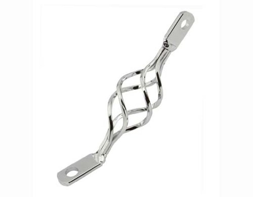 Lowrider Cage Twisted Light Bracket Chrome. Bike Light Part, Bicycle lightpart, Beach Cruiser, Chopper, Limo, Stretch Bike, BMX, Track, Fixie