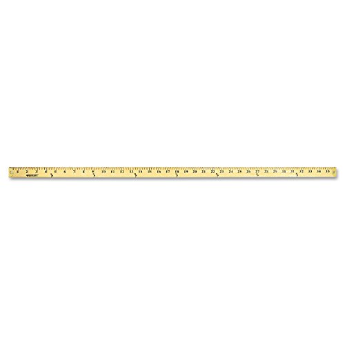 Westcott 10425 Wood Yardstick With Metal Ends, 36-Inch