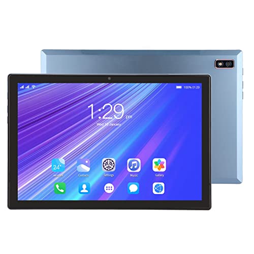 Yoidesu 10in Tablet, for Android 11 2560x1600 HD IPS Touch Screen, 4G Phone Call Gaming Tablet PC, 128GB Expanded 128GB ROM 6GB RAM 8 Cores, 2.4G 5G WiFi 4.2 BT, 8Mp 20MP 8800mah Blue(US)