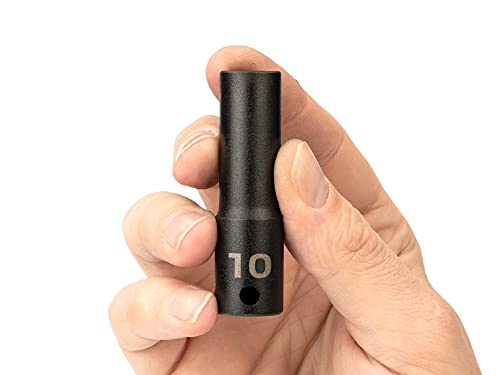 TEKTON 3/8 Inch Drive x 10 mm Deep 6-Point Impact Socket | SID13110