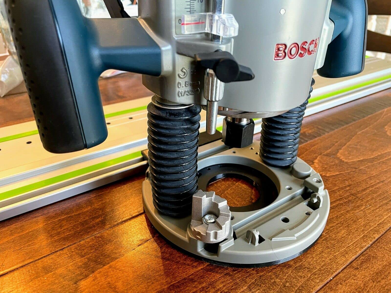 ToolCurve Guide Rail Adapter Compatible with Bosch 1617 Router - Made in USA!