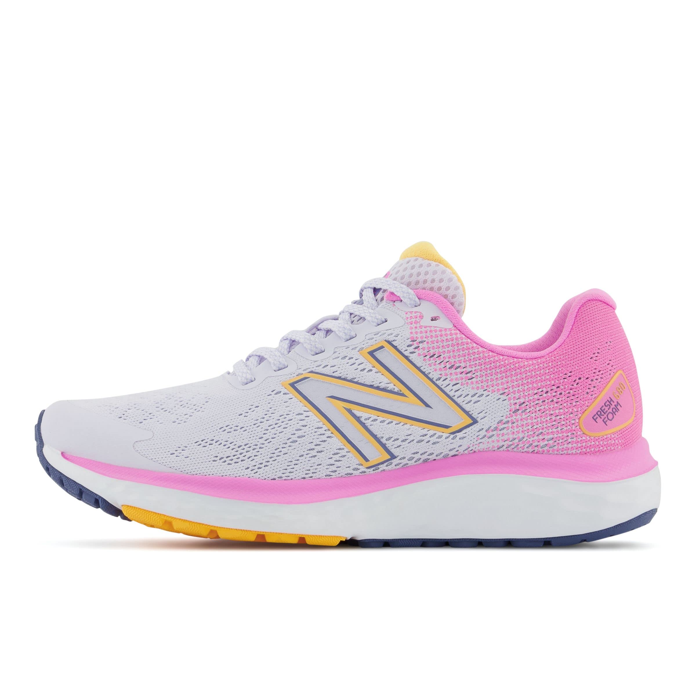 New Balance Women's Fresh Foam 680 V7 Running Shoe, Libra/Vibrant Pink/Night Sky, 8