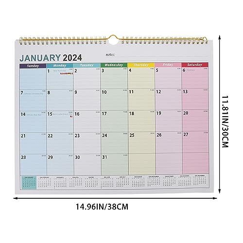 NUOBESTY 2024-2025 Wall Calendar Hanging Calendar Flip Schedule Calendar from Jan. 2024- Jun. 2025 Table Calendar Planner Calendar New Year Calendar for Home Office
