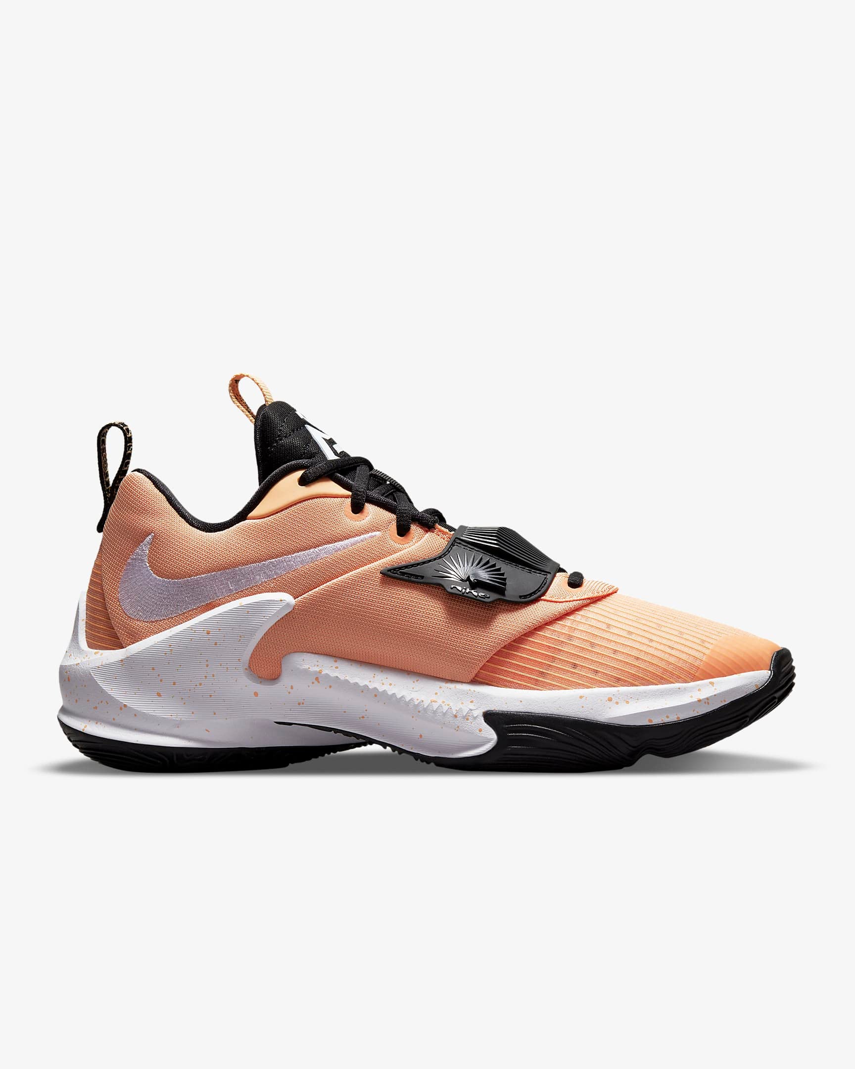 Nike Zoom Freak 3 Mens Basketball Shoes Orange Chalk/White-Black Size 9