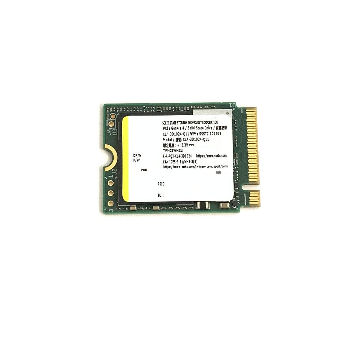 SSSTC 1TB SSD M.2 2230 30mm 1024GB NVMe PCIe 4.0 Gen4 x4 CL4-3D1024-Q11 Solid State Drive for Surface Pro Steam Deck Dell HP Lenovo Laptop Ultrabook Tablet