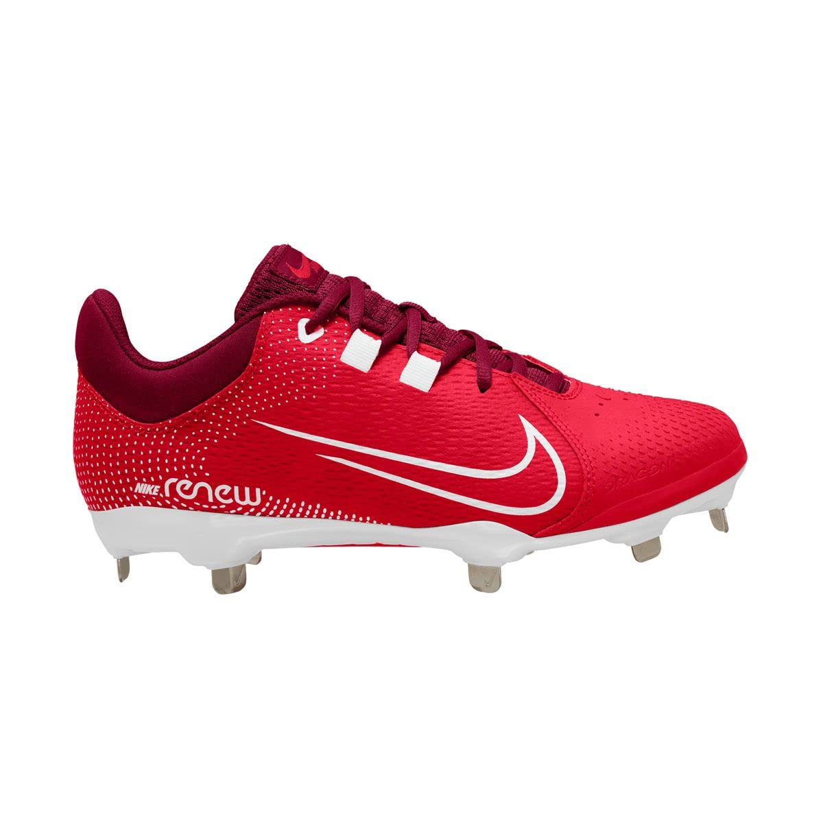 Nike Hyperdiamond 4 Pro CZ5920-616 University Red-White Women's Metal Softball Cleats 6 US