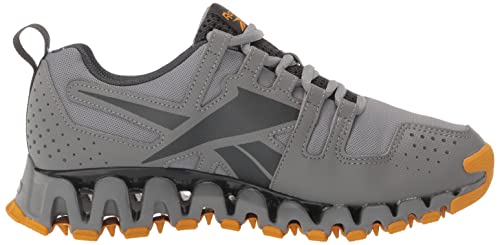Reebok Men's ZigWild TR 6 Trail Running Shoe, Cold Grey/Pure Grey/Bright Ochre, 10.5